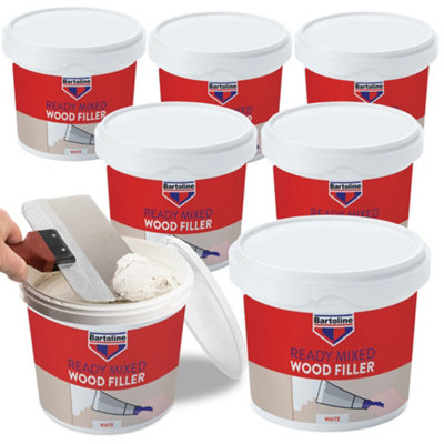 6PK 500G BARTOLINE WHITE WOOD FILLER LIGHT OAK WOOD FILLER WOOD FILLER ...