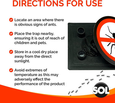 6pk Ant Traps Indoor & Outdoor - Ant Bait Stations for Home - Ant ...