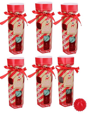 6PK Dog Gift Christmas Cracker Ball Gift Each Cracker Contains Three ...