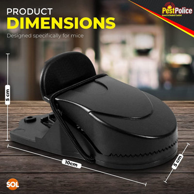 6pk Mouse Traps for Indoors & Outdoors - Mice Traps for Indoors & Mouse ...