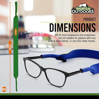 6pk Sports Glasses Straps Floating Neoprene Lanyard for Sunglasses ...