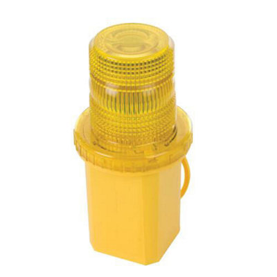 6V Yellow Flashing Warning Light 65 fpm flashes/min