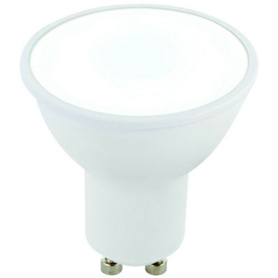 6W LED GU10 Light Bulb Frosted Daylight White 6000K 460 Lumen Outdoor ...