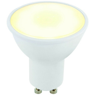6W LED GU10 Light Bulb Frosted Warm White 3000K 460 Lumen Outdoor ...