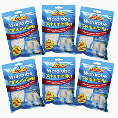 6x Hanging Wardrobe Dehumidifier, Condensation Remover, Moisture ...