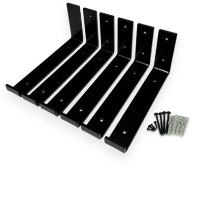 6x Heavy Duty Industrial Shelf Brackets, Rustic Scaffold Board Brackets ...