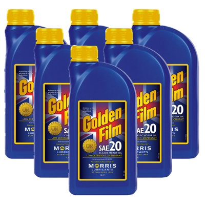 6x MORRIS SAE 20 Classic Motor Oil 1L - Mineral Engine Oil API SD/CC