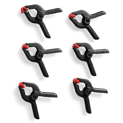 6x Small Sping Loaded Plastic Clamps Clips Holder Model Craft Making ...