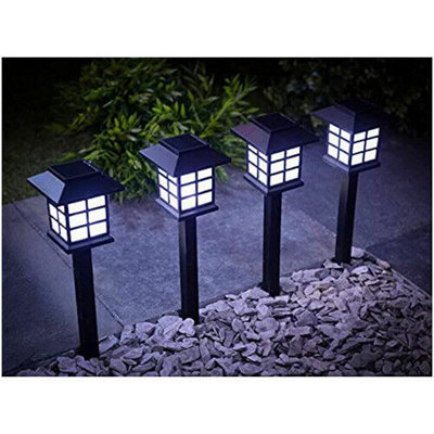 6x Solar Oriental Style Stake Lights
