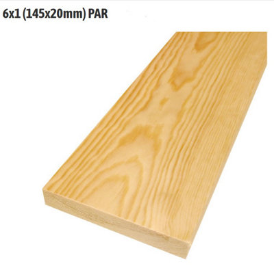 6x1 PAR Smooth Timber 145 x 20mm x 3600mm. (4 Lengths In A Pack) FREE ...
