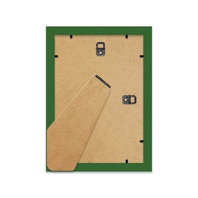 6x4" Green Frame With Mount for 4x3" Pictures 20mm Slim Edge Portrait ...