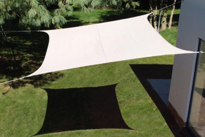 6x5m Rectangle Sand Premium Waterproof Sail Shade