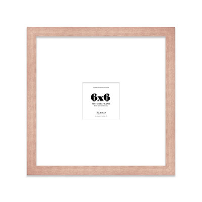 6x6" Bronze Picture Frame - 6x6" Square Frame with 2x2" Mount for 6x6 ...
