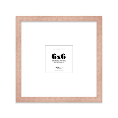 6x6" Bronze Picture Frame - 6x6" Square Frame with 3x3" Mount for 6x6 ...