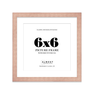 6x6" Bronze Picture Frame - 6x6" Square Frame with 5x5" Mount for 6x6 ...