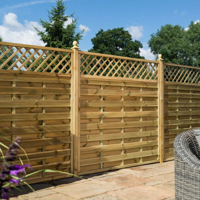 6x6 Halkin Screen - (Pack of 3) L x4 W x180 Hx180 cm | DIY at B&Q