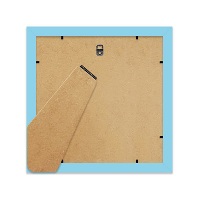 6x6" Light Blue Picture Frame - 6x6" Square Frame with 2x2" Mount for ...
