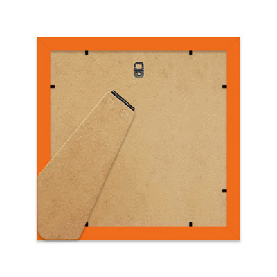 6x6" Orange Picture Frame - 6x6" Square Frame with 5x5" Mount for 6x6 ...
