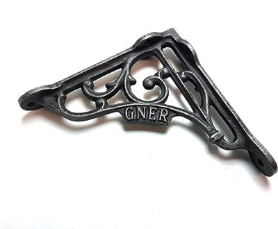 6X6 Pair Of Cast Iron Wall Shelf Brackets GNER Steam Railway Carriage ...