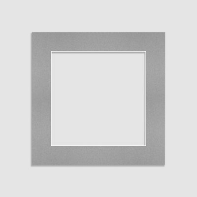 6x6 Silver Picture Mounts to Fit 4x4 Aperture Size - Photo Mount for ...