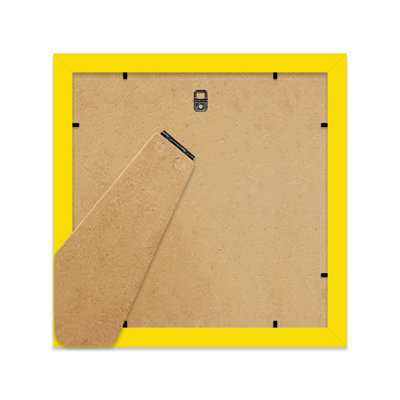 6x6" Yellow Picture Frame - 6x6" Square Frame with 3x3" Mount for 6x6 ...