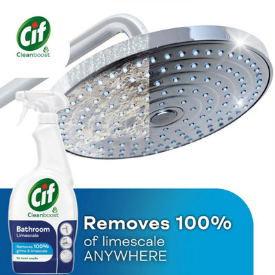 6x700ml Cif Cleanboost Bathroom Spray Removes Limescale w/ 100% ...