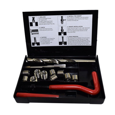 7/16" x 20 UNF Imperial Tap Repair Cutter Kit Helicoil Damaged Threads ...