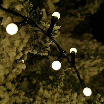 7.5m 300 LED Frosted Berry Warm White String Lights Garden Christmas ...