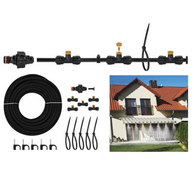 7.5m Water Misting Sprinkler Cool Down System Garden Patio Mist Spray