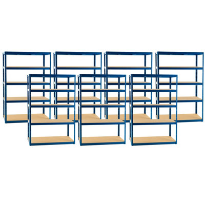 7 Bays of 5 Tier Everyday Storage Shelving 1800h x 1200w x 450d mm ...