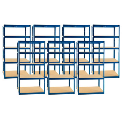 7 Bays of 5 Tier Everyday Storage Shelving 1800h x 900w x 600d mm 275kg ...