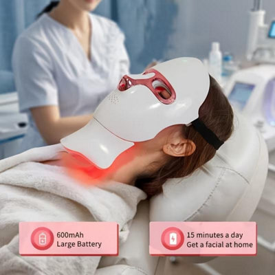 7 Colour LED Facial Beauty Mask USB Rechargeable Skincare Device