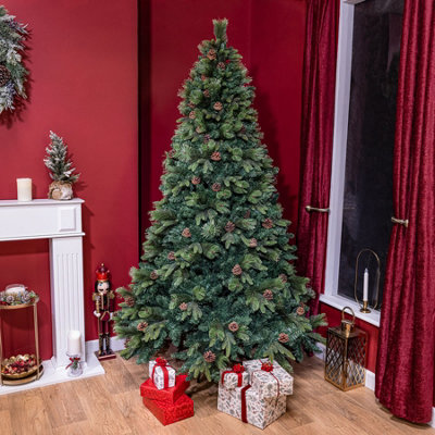 7' Deerfield Spruce Artificial PE Christmas Tree By The Christmas Centre