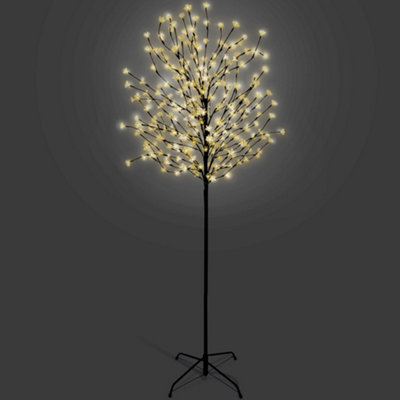 7 ft Pre-Lit Cherry Blossom Tree 350 LED Indoor & Outdoor Waterproof ...