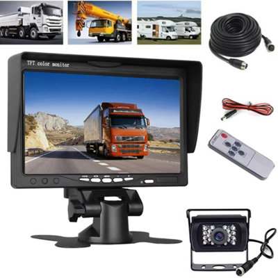 7" HD CAR REVERSING CAMERA & LCD MONITOR KIT FOR TRUCK, CARAVAN, BUS ...