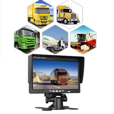 7" HD CAR REVERSING CAMERA & LCD MONITOR KIT FOR TRUCK, CARAVAN, BUS ...