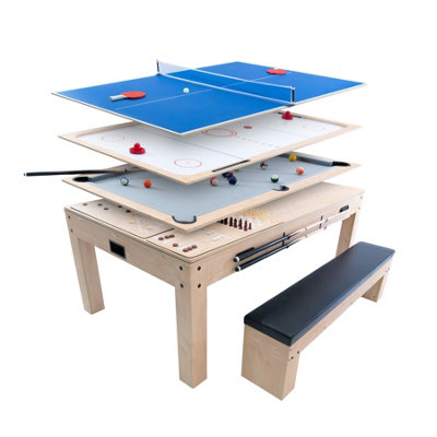 7-In-1 Multi Games Table & Storage Bench