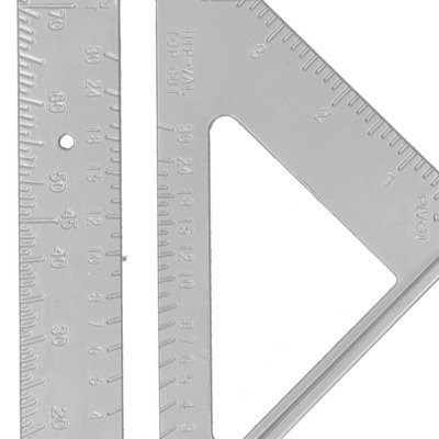 7-Inch Aluminum Triangle Ruler with Clear Scale for Accurate Right ...