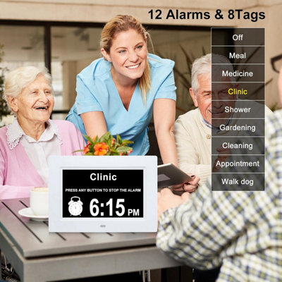 elderly digital clock