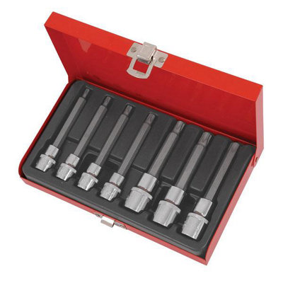 7 Piece Socket Bits Set Star Torx Bit Set 3 8 And 1 2 Neilsen Ct2565