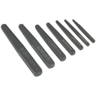 7 Piece Square Type Screw Extractor Set - Heat Treated Steel - Screw ...
