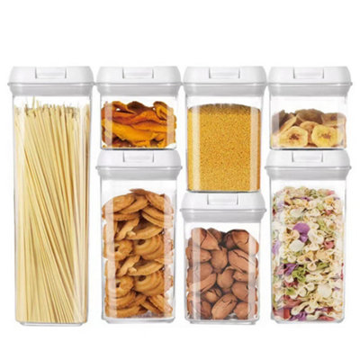 7 Piece Stackable Airtight Food Storage Containers