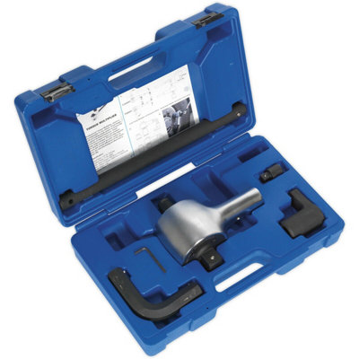 7 Piece Torque Multiplier Wrench Set with Reaction Bars - 1/2" to 1" Drive