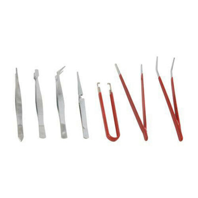7 Piece Tweezer Set Model Building Precision Work Detailed Remove / Fixing