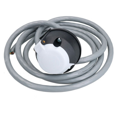 7 Pin S Supplementary Socket Assembly with 2m Cable Trailers Tow Bar ...