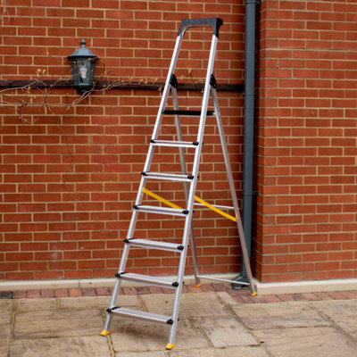 7 Step Trade Master Pro Platform Step Ladders | DIY at B&Q