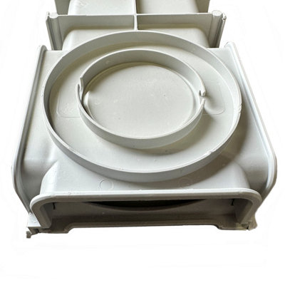 7 x Grey Ultra Low Profile Shallow Flow Drain Plastic Grating 50mm Deep ...