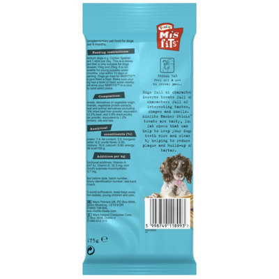 70 Misfits Frolic Nasher Sticks Medium Dog Treats Chicken & Beef Dental ...