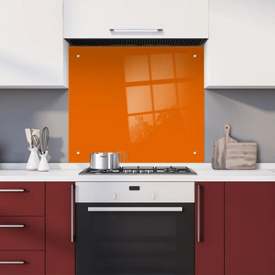70 x 90cm Moroccan Flame Glass Kitchen Splashback Splatter Screen Pre ...