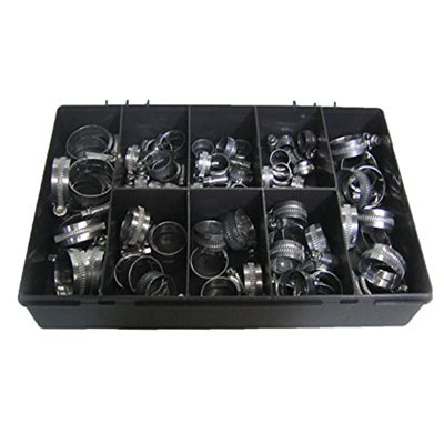 70 x Genuine Assorted Jubilee Clips, Jubilee Hose Clip Clamps Worm Drive